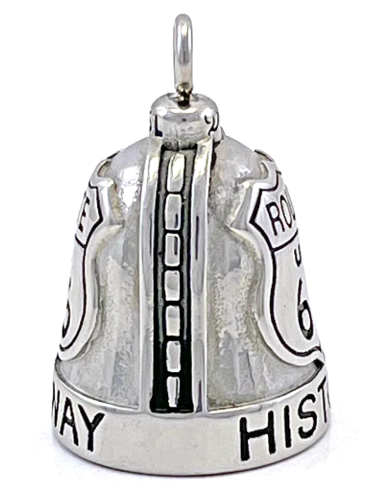 Famous Historical Route 66 Stainless Steel Ride Bell , Biker Jewelry ...