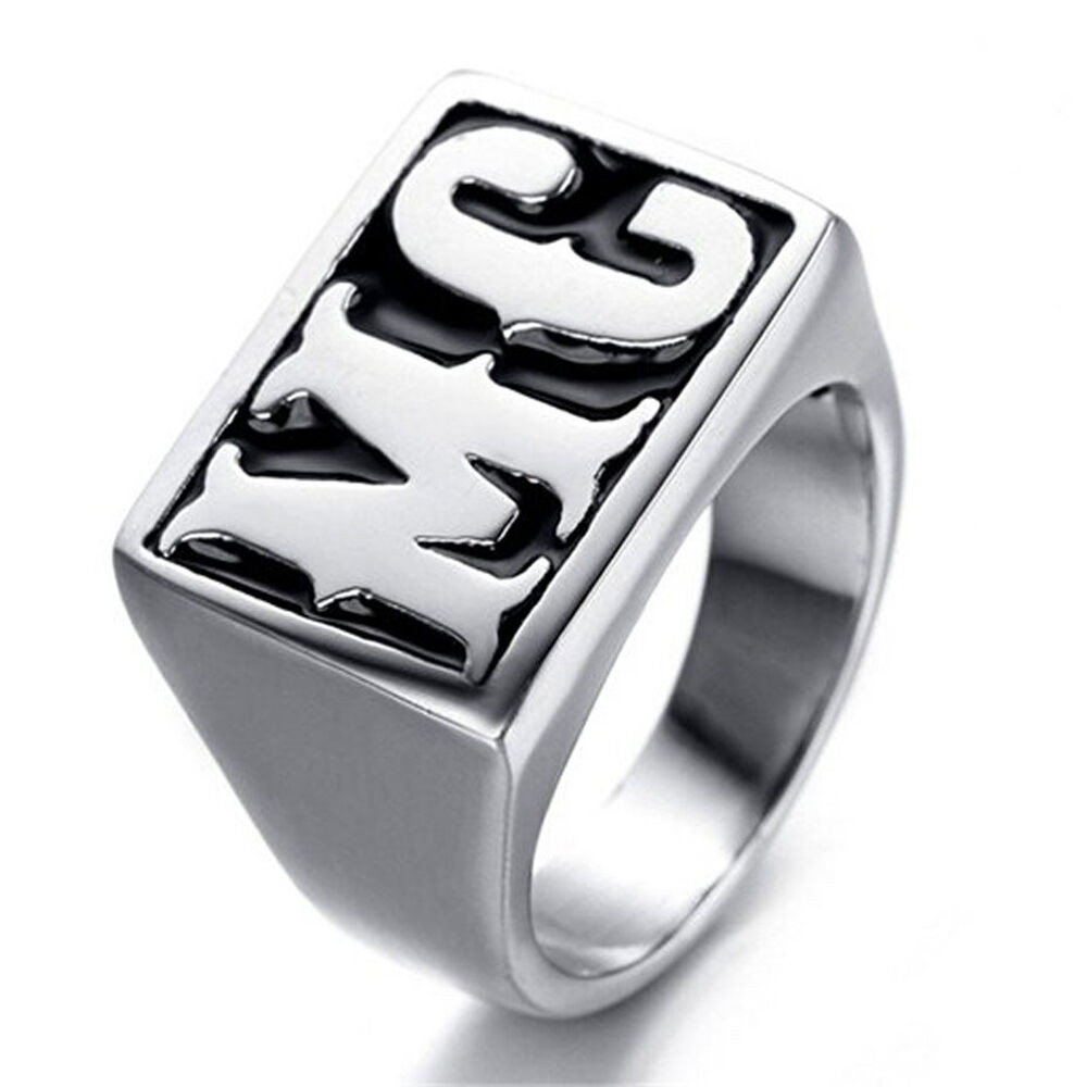 Big Stainless Steel Motorcycle Club MC Biker Ring Sizes 9-15 , Biker ...