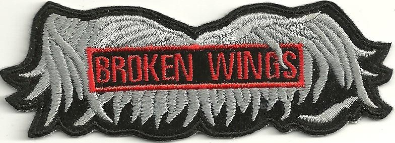 Broken Wings Motorcycle Biker Patch Available in 2 Sizes FREE SHIPPING ...