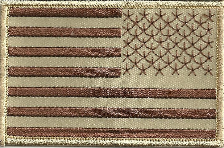 Desert Tan Military Flag Military Patch FREE SHIPPING , Biker Jewelry ...