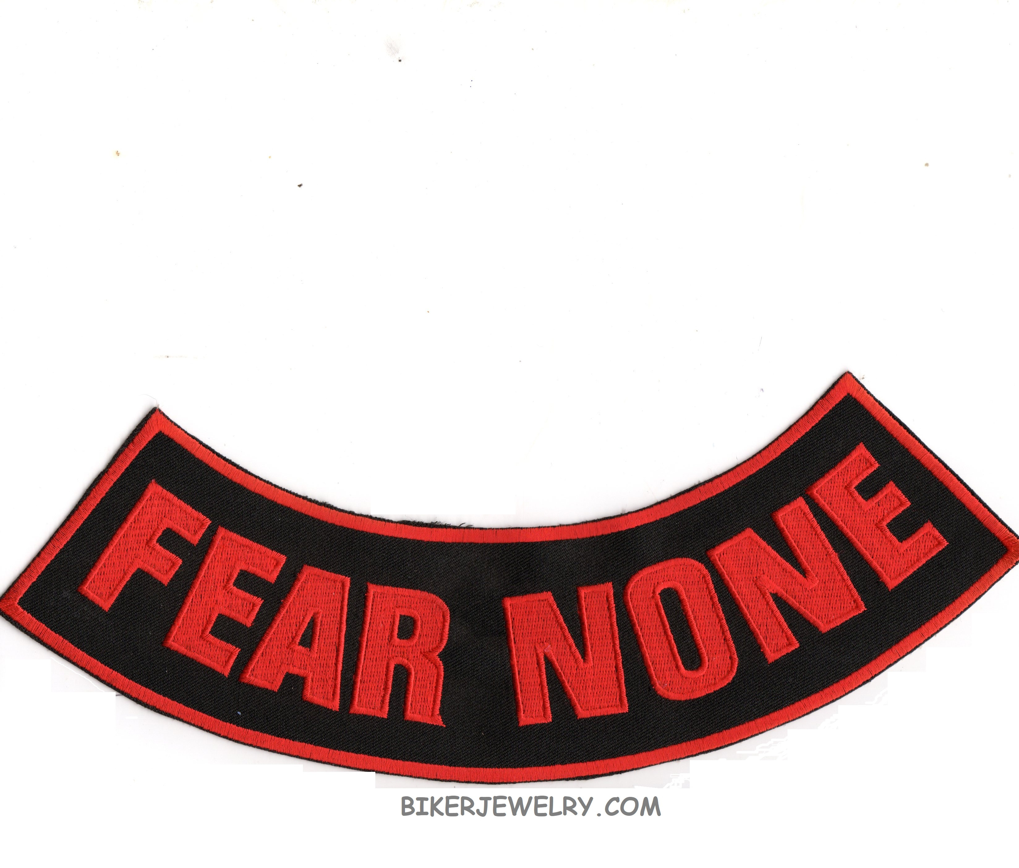 FEAR NONE Bottom Rocker Motorcycle Biker Patch 2 Color Choices FREE ...