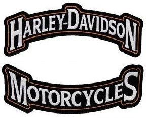 "Harley-Davidson" "Motorcycles" Patch Top & Bottom Rockers Harley ...