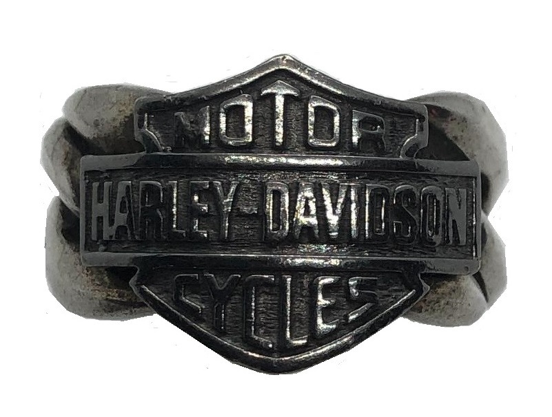 Men's Harley Davidson Motorcycle® Chain Link Logo Ring by Mod Jewelry ...