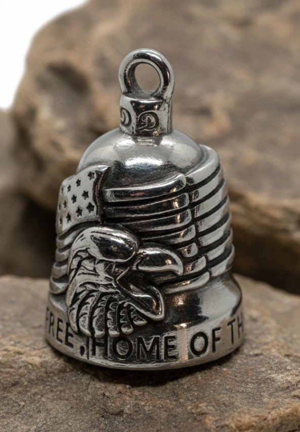 American Flag Ride Bell® "Land of the Free" Stainless Steel RB80 FREE ...