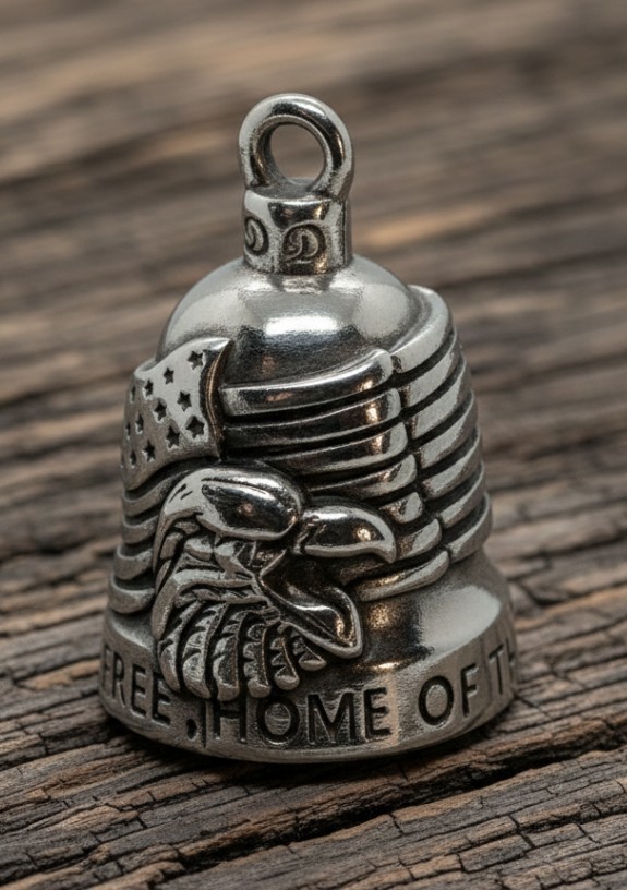 American Flag Ride Bell® "Land of the Free" Stainless Steel RB80 FREE ...