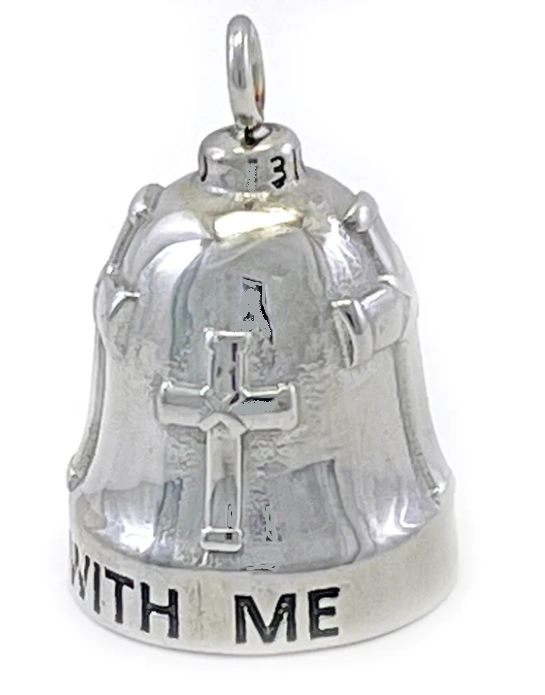 Stainless Steel Religious Motorcycle Ride Bell with Four Crosses ...