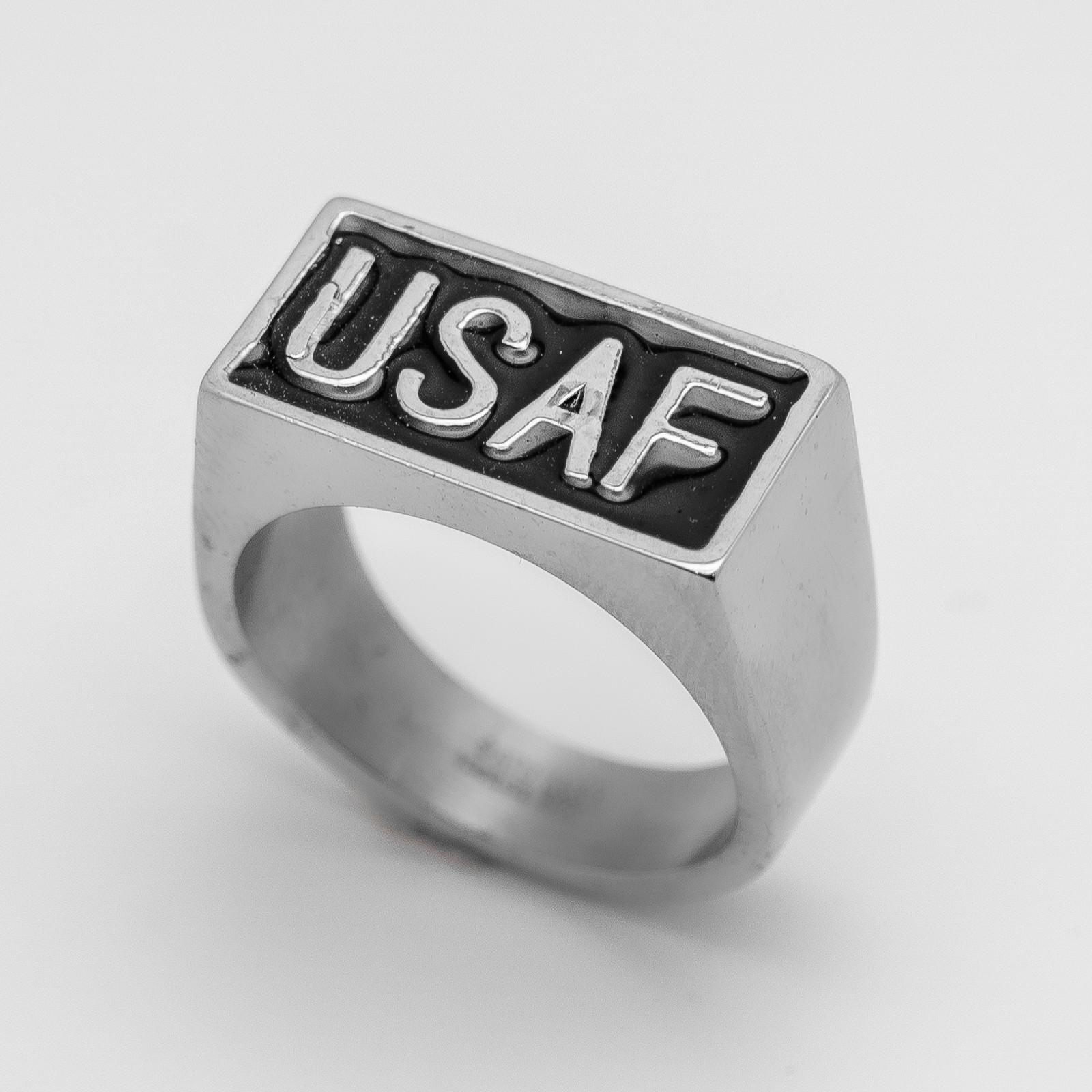 Stainless Steel USAF AIR FORCE Military Ring , Biker Jewelry Rings ...