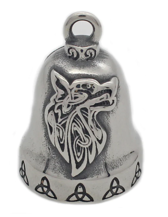 Wolf Stainless Steel Ride Bell Gremlin Bell , Biker Jewelry Rings ...